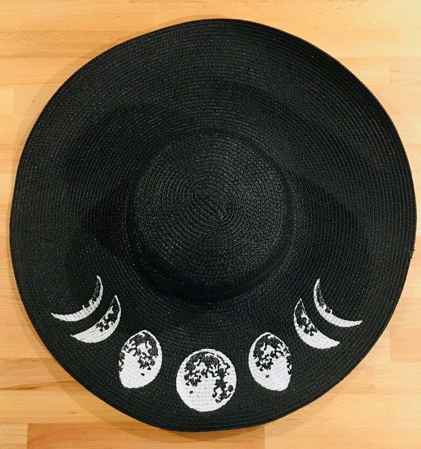 Floppy Sun Hat - XL Brim - Moon Phase – Boo & Gaga Boutique